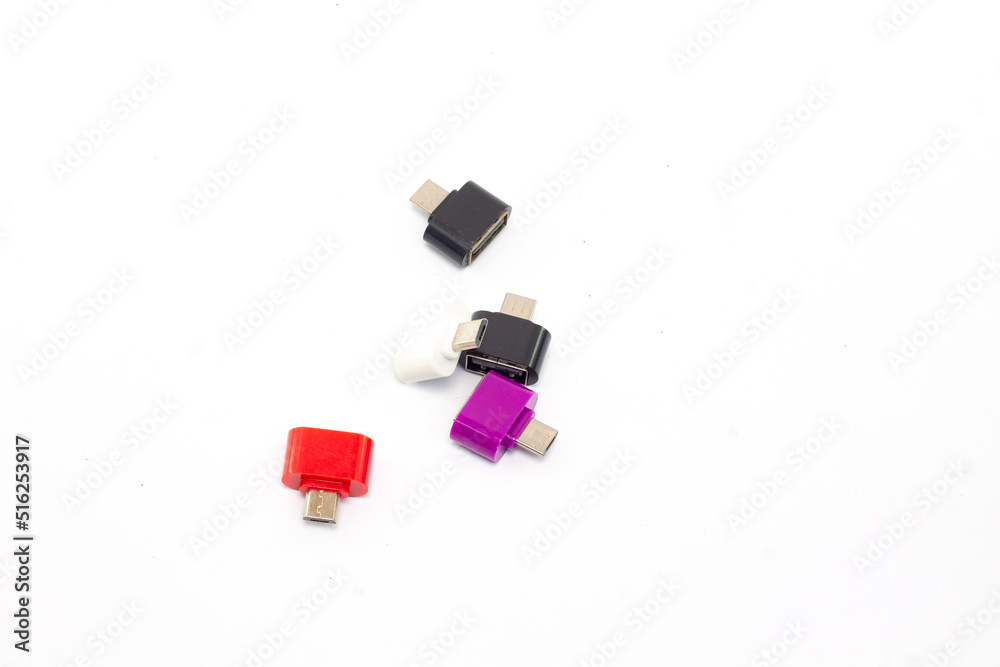five colors. OTG. on the go. a tool that can be used to read data from ...