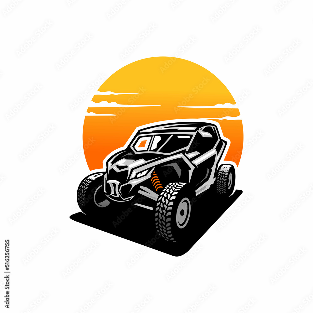 UTV buggy vehicle illustration logo vector Stock Vector | Adobe Stock