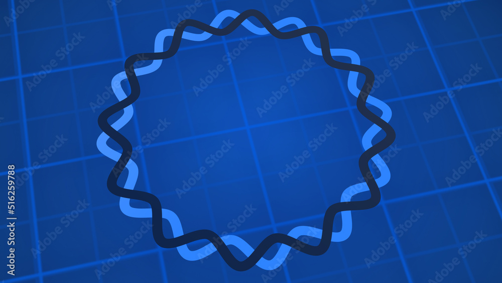 Simple organic shape design circle animation in high-resolution. 3d ...