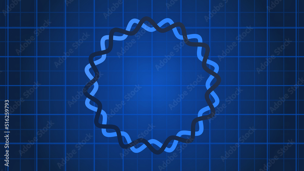 Simple organic shape design circle animation in high-resolution. 3d ...