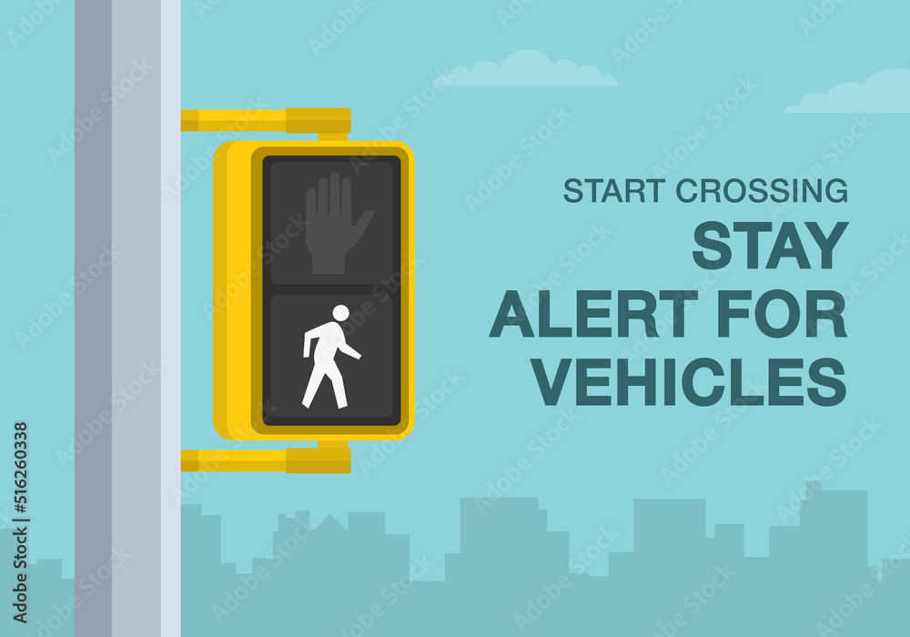 Pedestrian safety tips and traffic regulation rules. Pedestrian safety tips and traffic regulation rules.