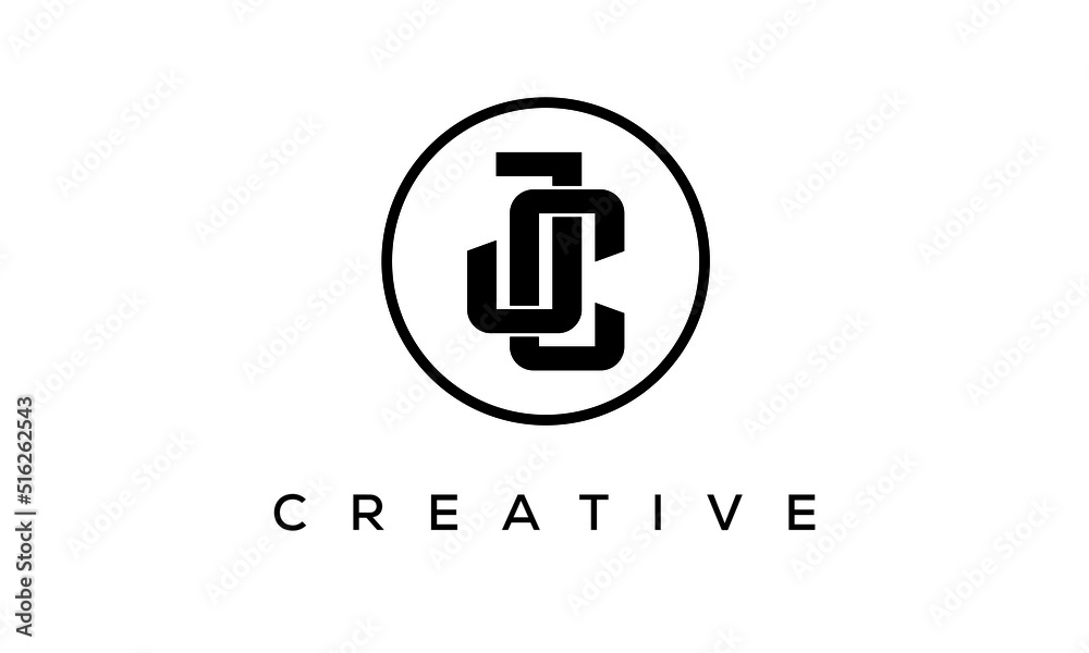 Monogram / initial letters JC creative corporate customs typography ...