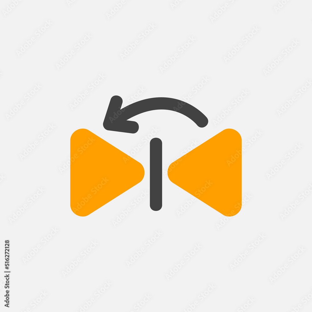 Flip vertical icon in flat style about text editor, use for website ...