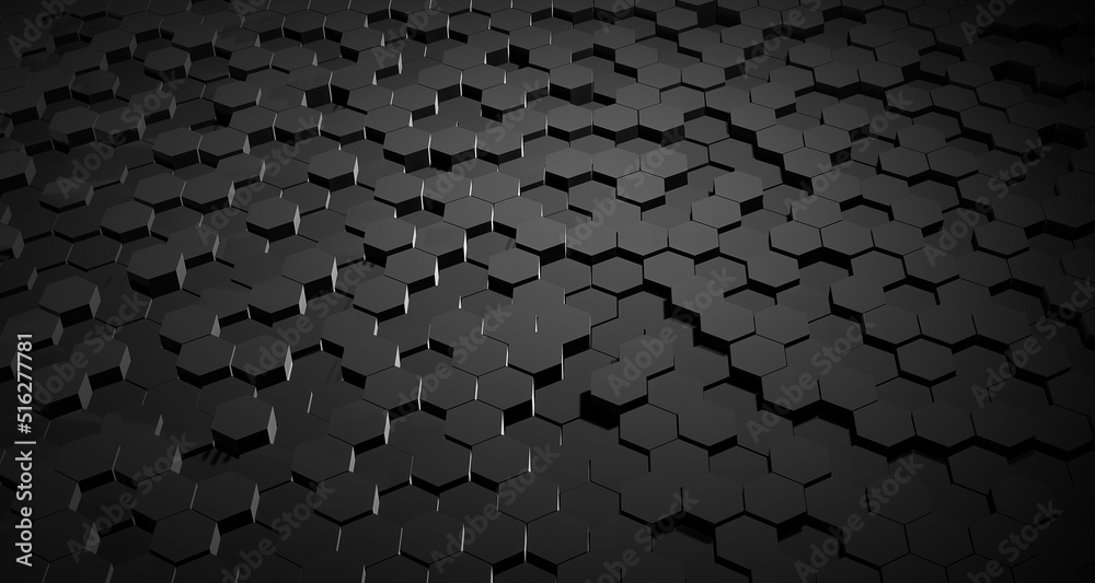 Beautiful 3d hexagon abstract background Stock Illustration | Adobe Stock