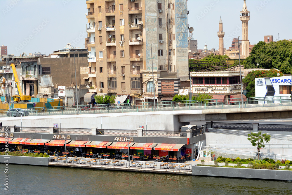 Cairo, Egypt, July 10 2022: The walk of Egypt's people Cairo ...