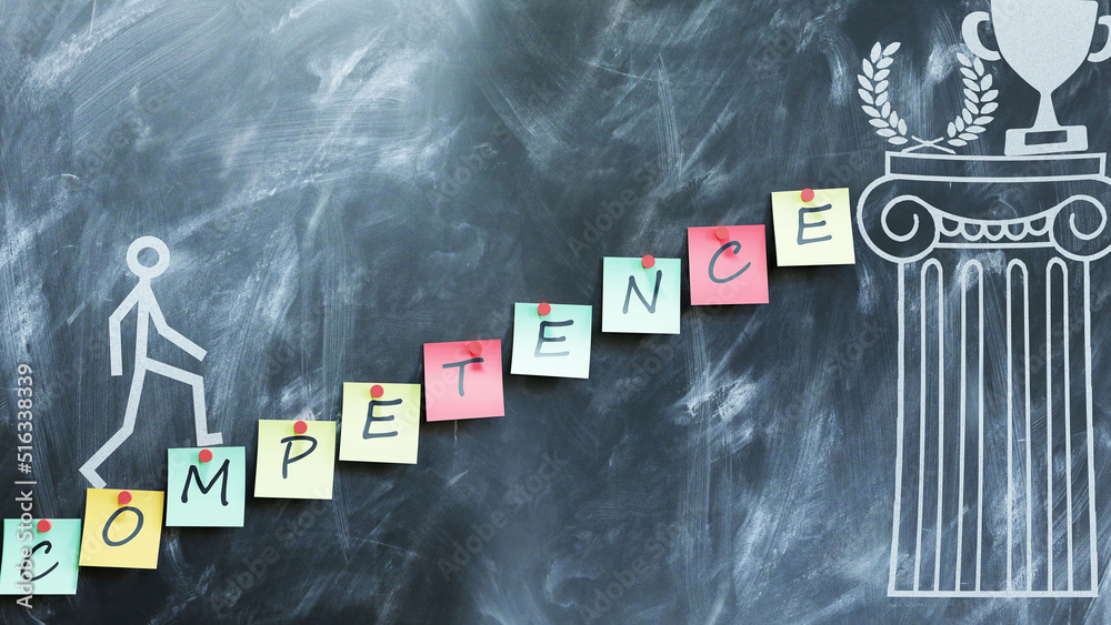 Competence make steps to success, wealth and prosperity in personal and ...