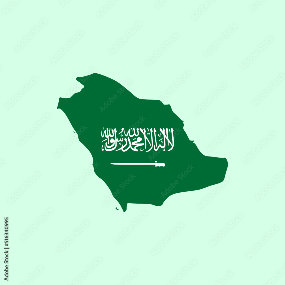 Saudi Arabia Map Icon Full Color Vector For The Best Saudi Arabia Map ...
