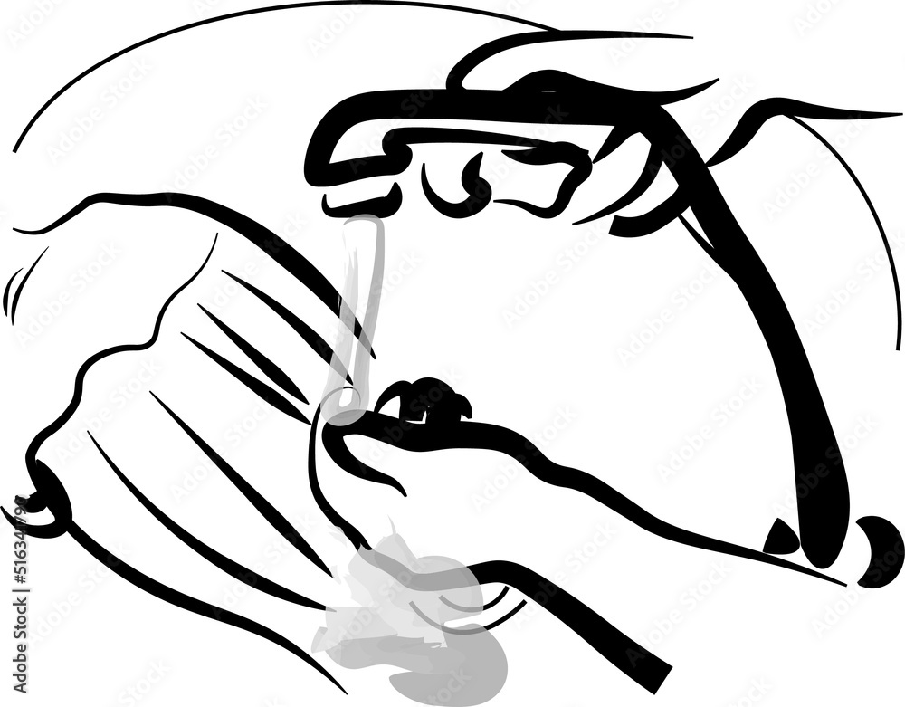 Woman applying shampoo and massaging client's hair. A woman washing her ...