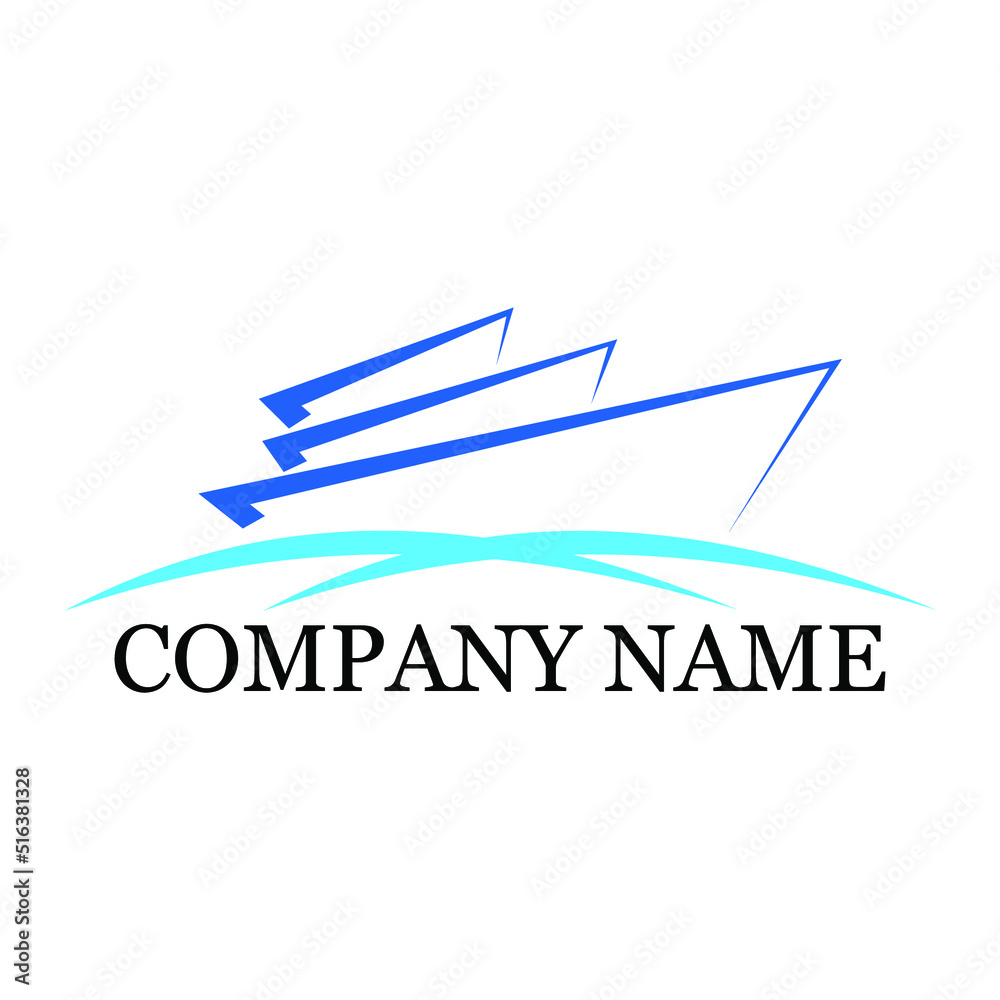 Vector logo design for a company with dummy text Stock Vector | Adobe Stock