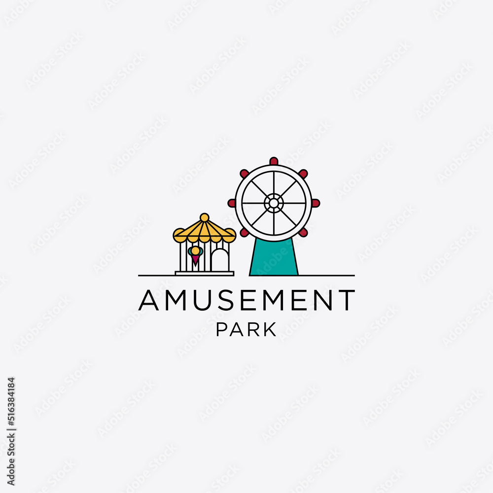 Amusement Park Logo Vector