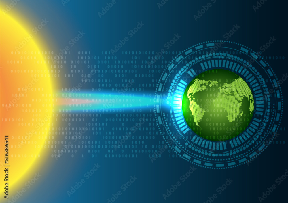 Abstract global technology background Stock Vector | Adobe Stock