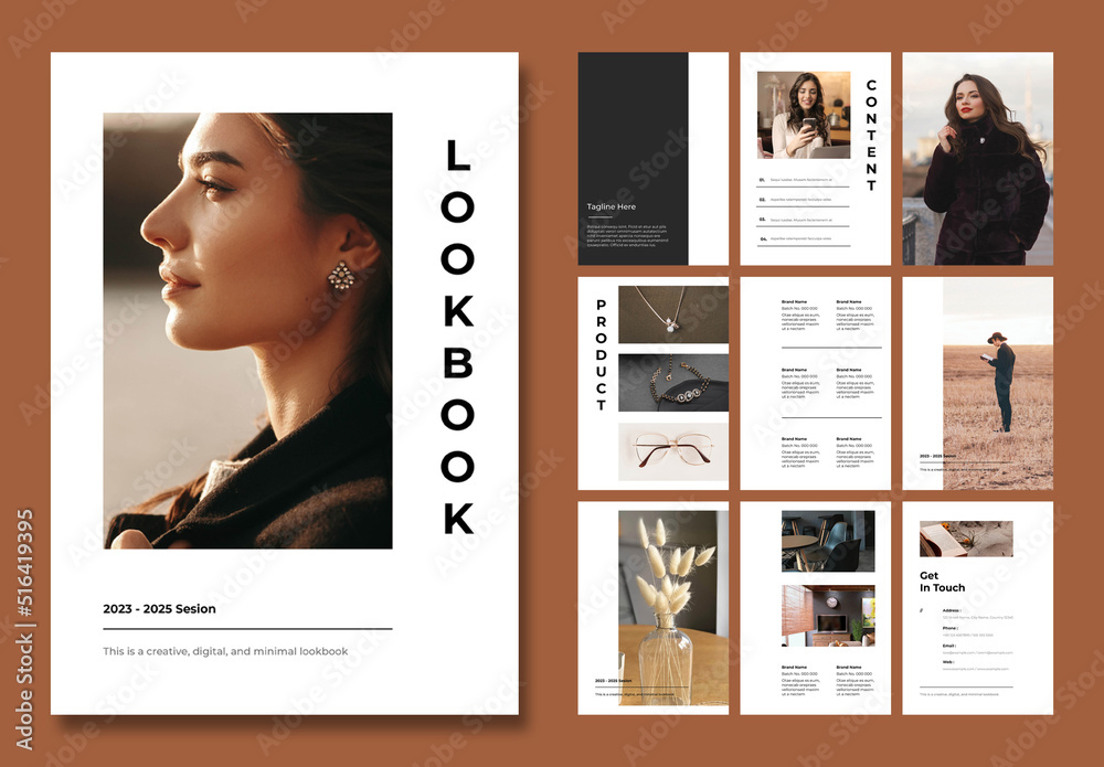 Lookbook Layout Stock Template | Adobe Stock