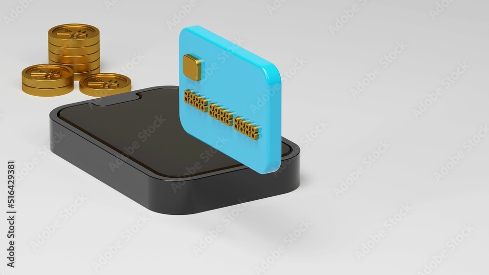 Safe deposit box currency credit card and mobile phone for financial ...
