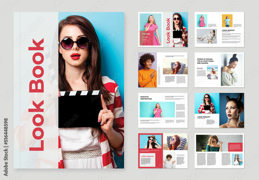 Modern Look Book Layout Stock Template | Adobe Stock