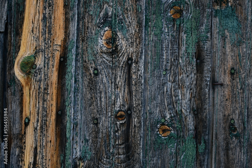 Fotografia do Stock: Zoom sur une vieille porte en bois à la texture et ...