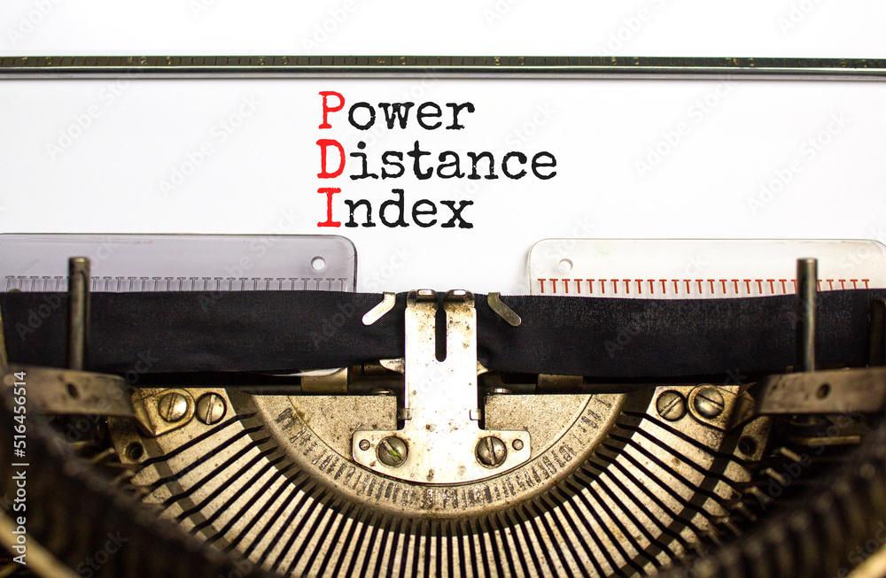PDI power distance index symbol. Concept words PDI power distance index ...