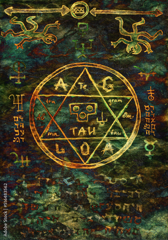 Coffin. Card of Lenormand oracle deck Gothic Mysteries. Stock ...