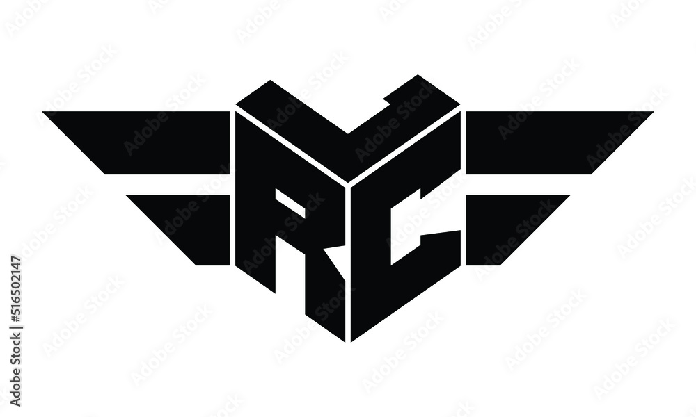 Vetor do Stock: LRC three letter gaming logo in polygon cube shape logo ...