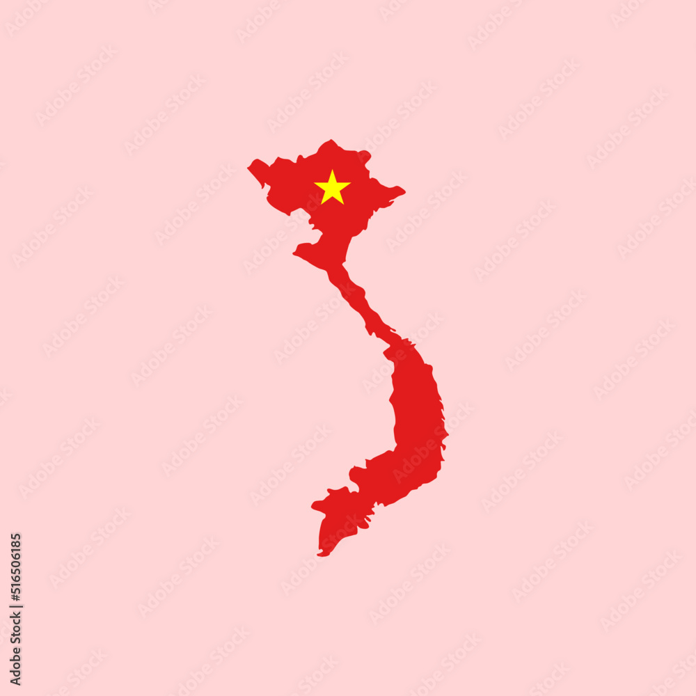 Best Vietnam Map Icon Full Color Vector For The Best Vietnam Map Logo ...