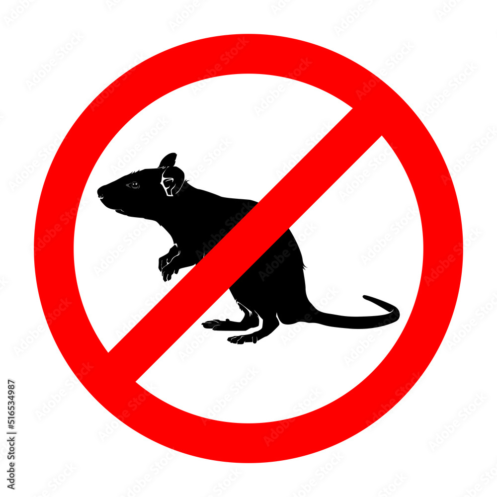 Rat or mouse alarm vector signal.The rat isolated can be fixed under ...