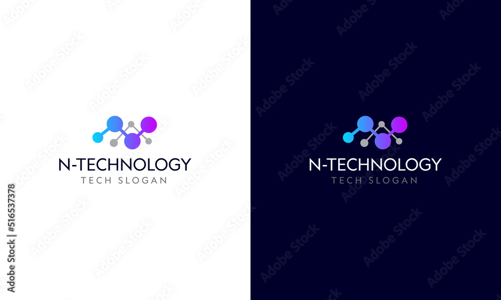 N Science Logo Design For A Technology Company That Represents IoT or A ...