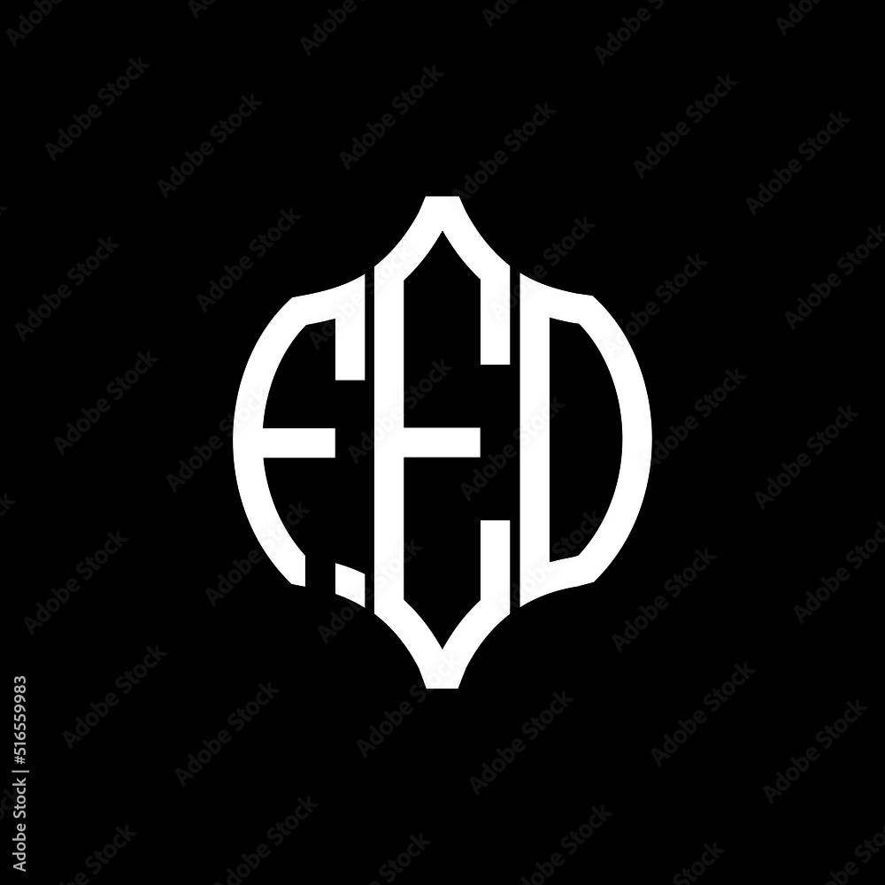 FEO letter logo. FEO best black background vector image. FEO Monogram ...