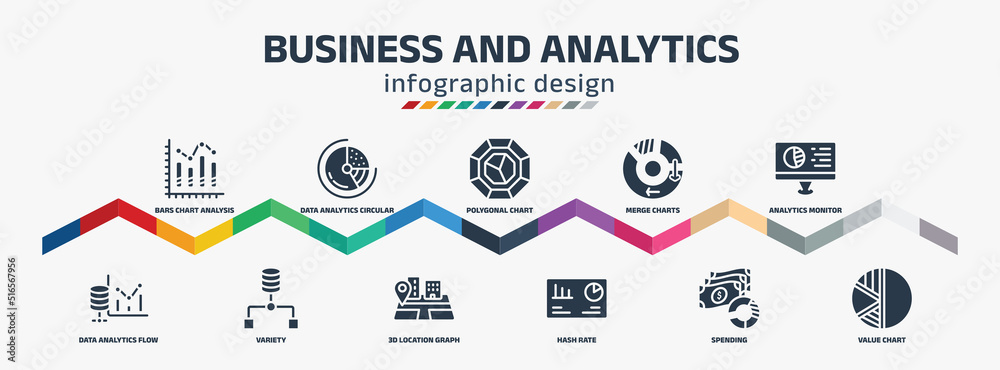 business and analytics infographic design template with bars chart ... business and analytics infographic design template with bars chart ...