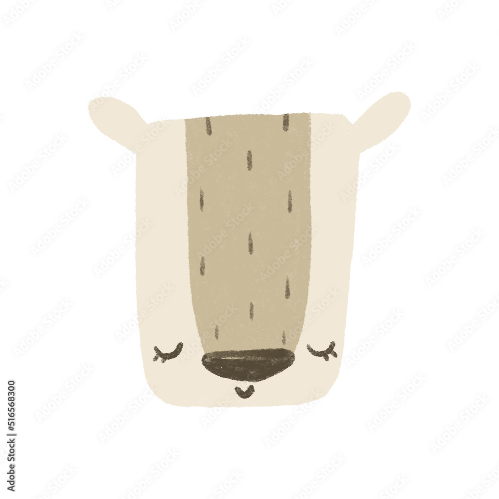 Cute scandinavian animals. Hand drawn. Doodle cartoon animals for ...