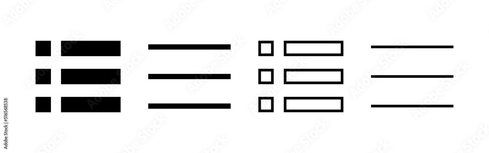 Menu icon vector. web menu sign and symbol. hamburger menu symbol Stock ...