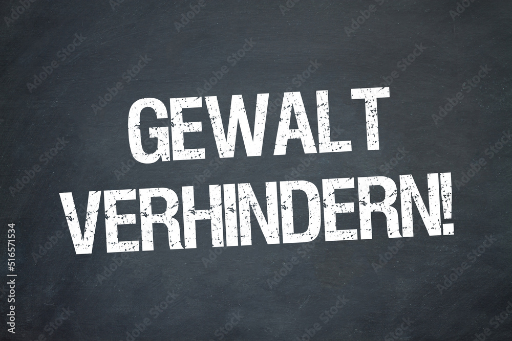 Gewalt verhindern! Stock Photo | Adobe Stock