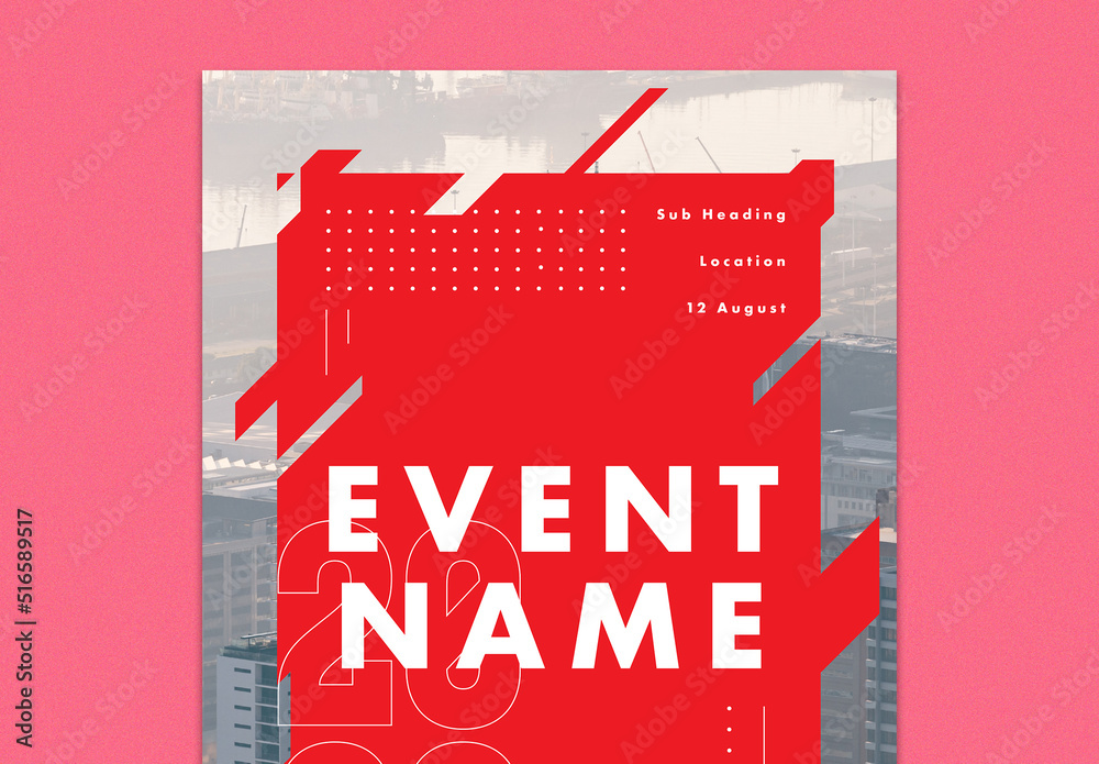 Modelo de Bold Event Poster with Placeholder Background do Stock ...