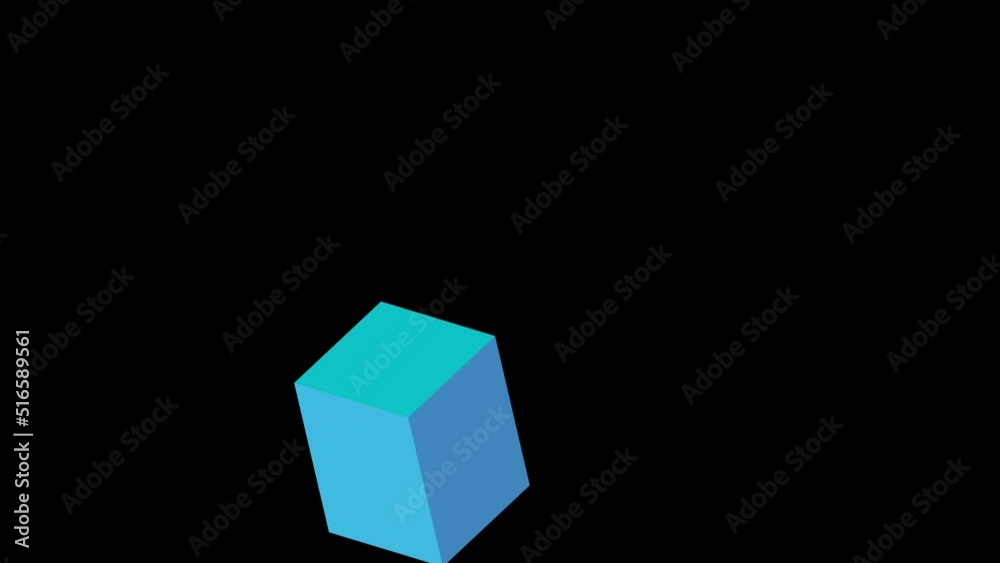 3d box animation on black background,best animation in 4k. Stock 비디오 ...