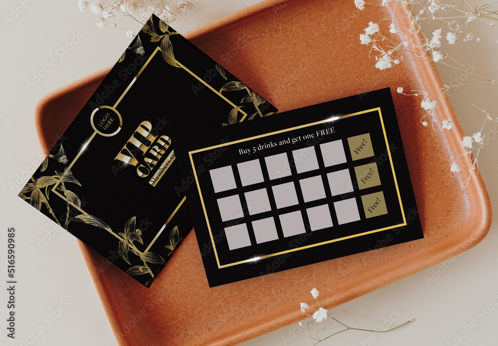 Black Pub Vip Card Stock Template | Adobe Stock