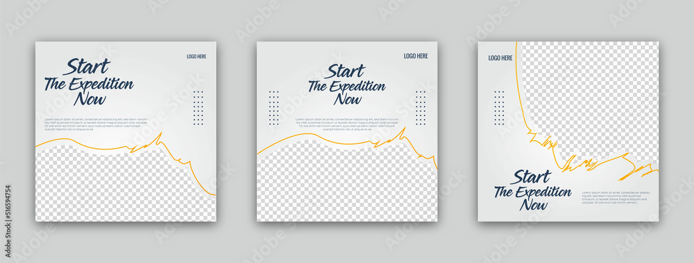 Start the expedition now travel agency social media editable post ...