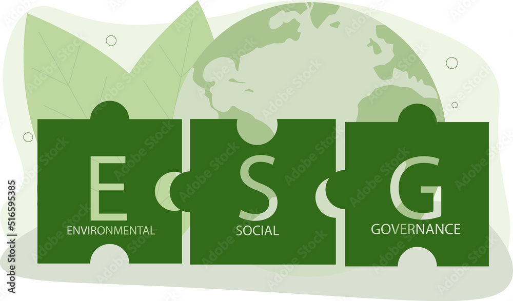 words ESG and Future environmental conservation and sustainable ESG ... words ESG and Future environmental conservation and sustainable ESG ...