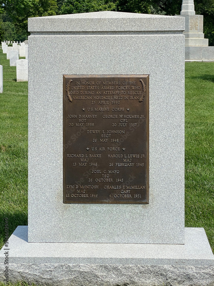Washington DC: Arlington National Cemetery. The Iran Rescue Mission ...