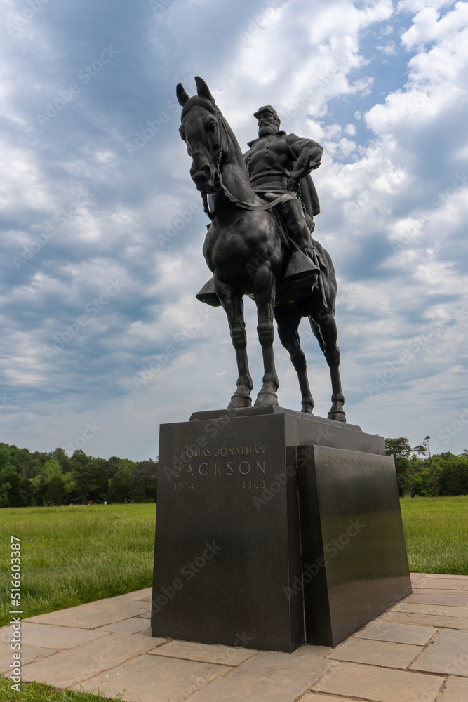 Manassas, Virginia: Stonewall Jackson Monument at Manassas National ...
