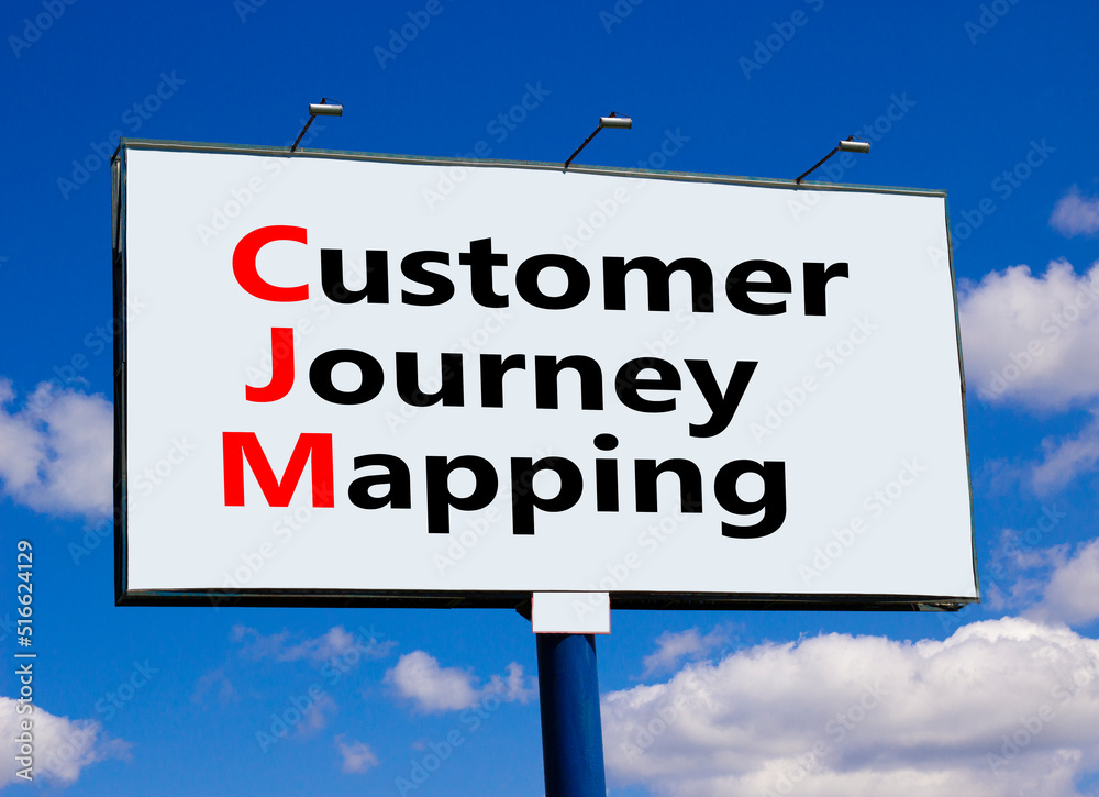 CJM customer journey mapping symbol. Concept words CJM customer journey ... CJM customer journey mapping symbol. Concept words CJM customer journey ...