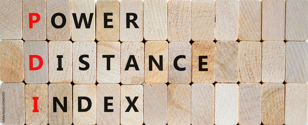 PDI power distance index symbol. Concept words PDI power distance index ...