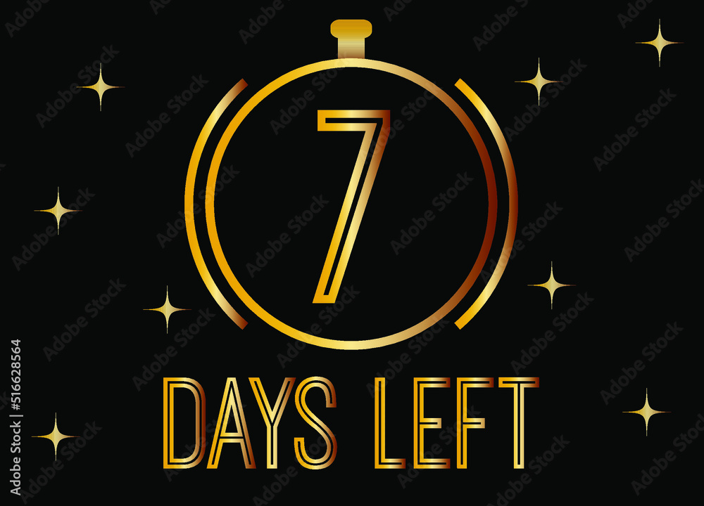 7 Days To Go Countdown