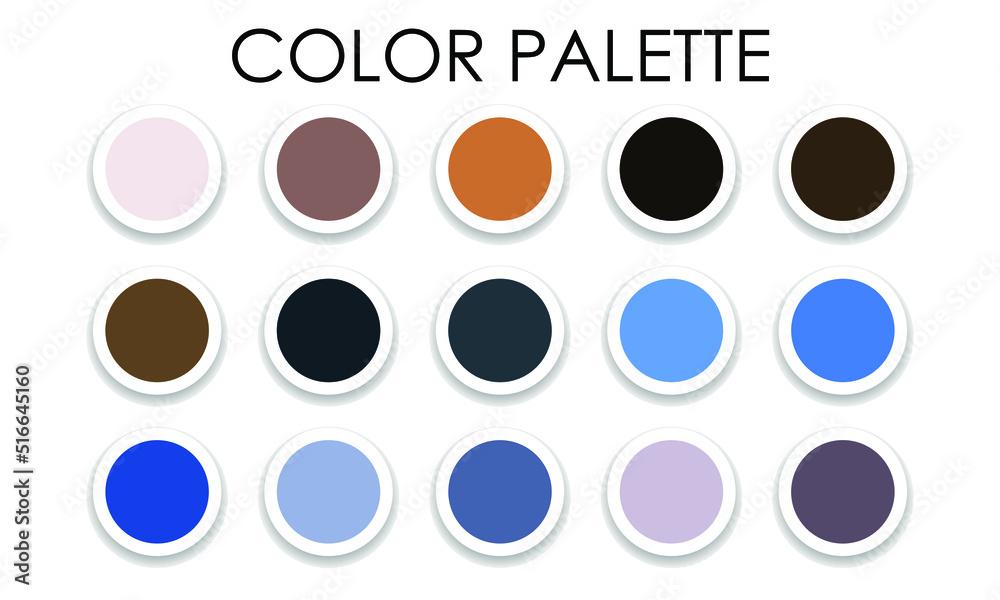 Color palette. Beautiful modern colors. Set of color combinations ...