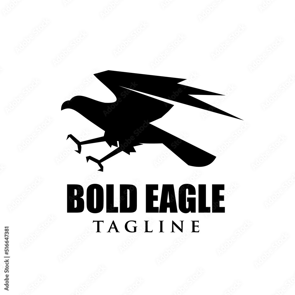 Bold eagle vector logo design Stock Vector | Adobe Stock