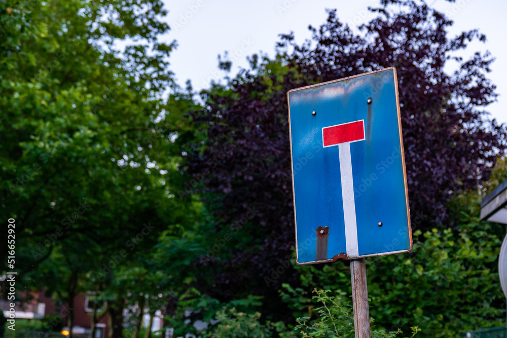 Sackgasse Schild Deutsch Stock Photo | Adobe Stock