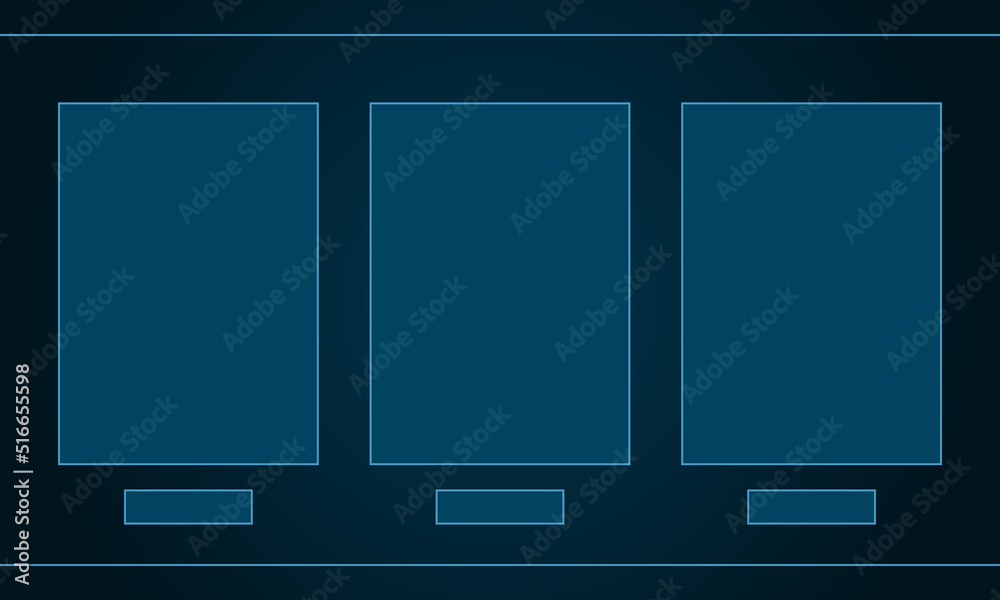 Sci Fi Hud Futuristic Frames Rectangulars Templates Set Hi-Tech UI For ...