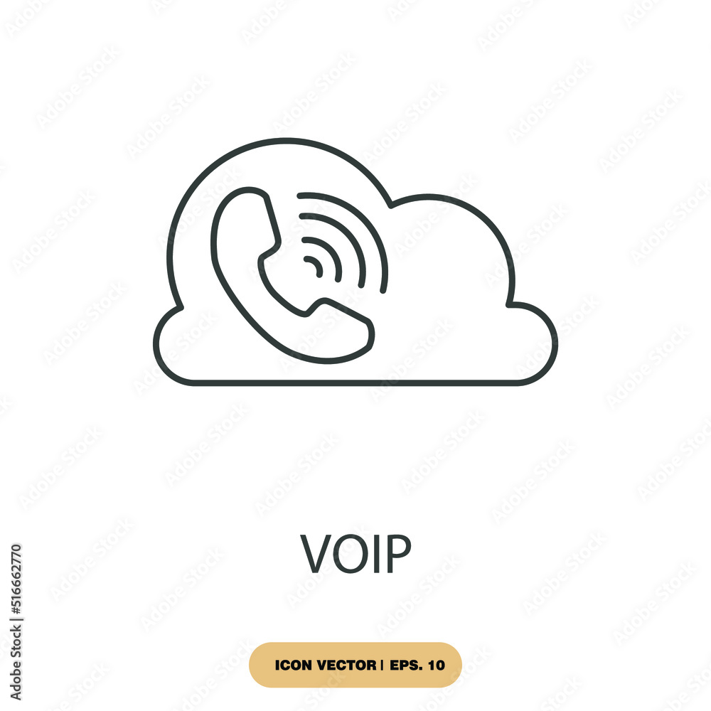 voip icons symbol vector elements for infographic web Stock Vector ...