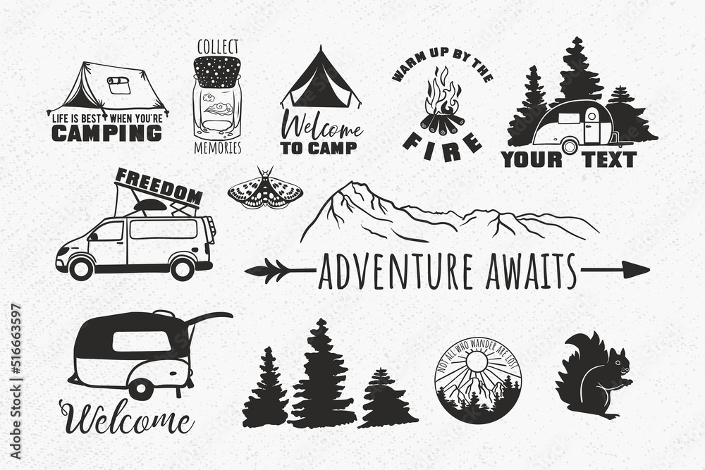 Obraz w ramie Adventure bundle svg, Adventure quotes bundle svg, boho ...