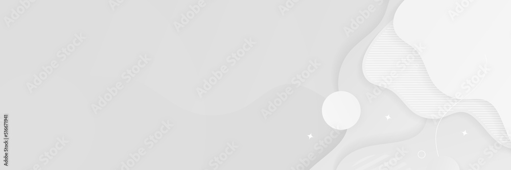 White abstract banner background. Vector abstract graphic design banner ...