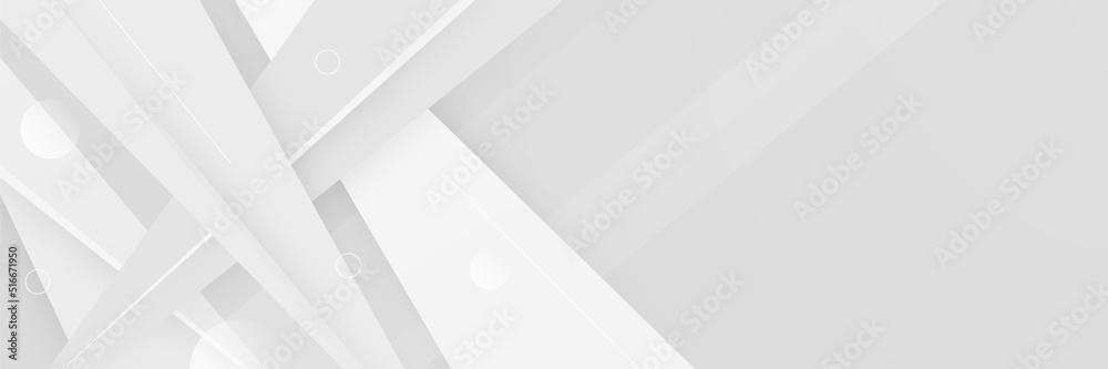 White abstract banner background. Vector abstract graphic design banner ...