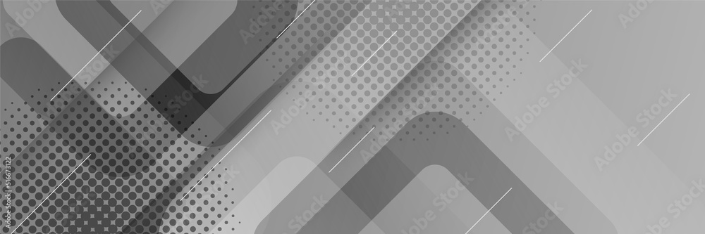 Abstract dark background banner illustration with geometric graphic ...