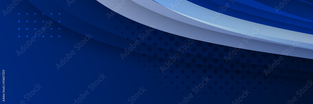 Blue abstract banner background. Abstract banner design with blue ...